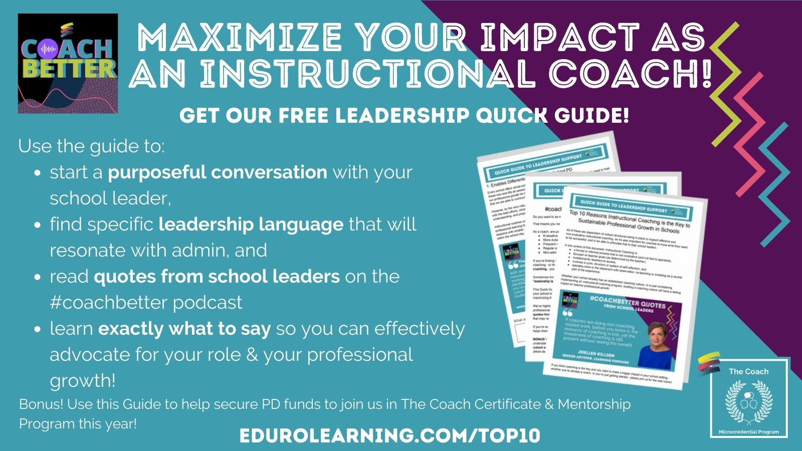 Maximize Your Impact as an Instructional Coach – Eduro Learning Maximize Your Impact as an Instructional Coach – Eduro Learning